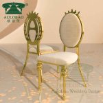 Golden Metal Event Chair For Hotel Party Aulobao