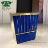 Golden Metal Bar Counter For Reception Aulobao
