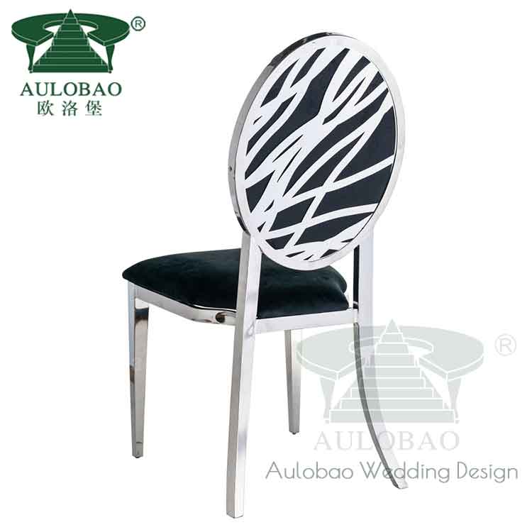 Removable Back Metal Wedding Chair Aulobao