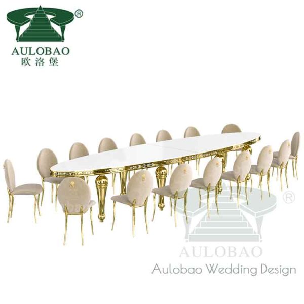 Banquet Hall Oval Event Tables For Wedding Aulobao