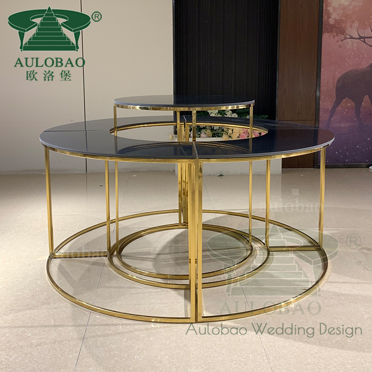 Stainless Steel Cake Table For Wedding Aulobao