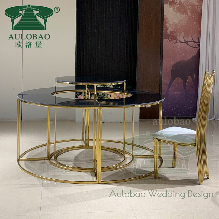 Stainless Steel Cake Table For Wedding Aulobao