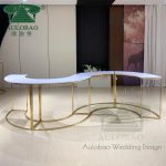 Combination Gold Cake Table Wedding Event Aulobao