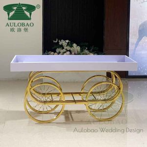 Wedding Cake Table Candy Cart With Wheels Aulobao