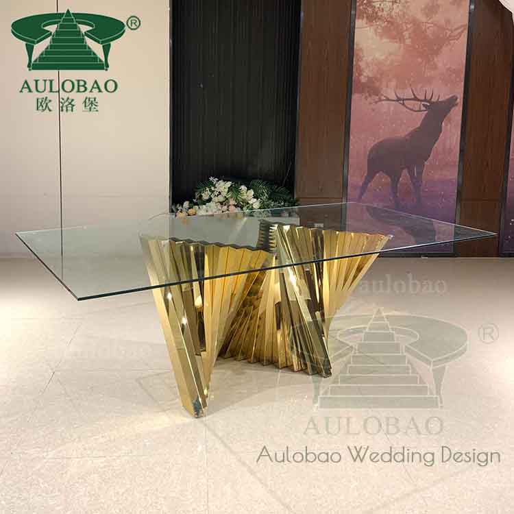 Golden Wedding Commercial Stainless Steel Tables Aulobao