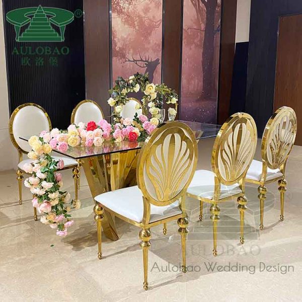 Golden Wedding Commercial Stainless Steel Tables Aulobao
