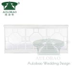 White Aluminum Frame Modern Bar Counter Design Aulobao