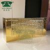 Gold Stainless Steel Counter Bar Height Table Aulobao