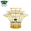 Golden Dessert Display Table Aulobao Wedding Furniture